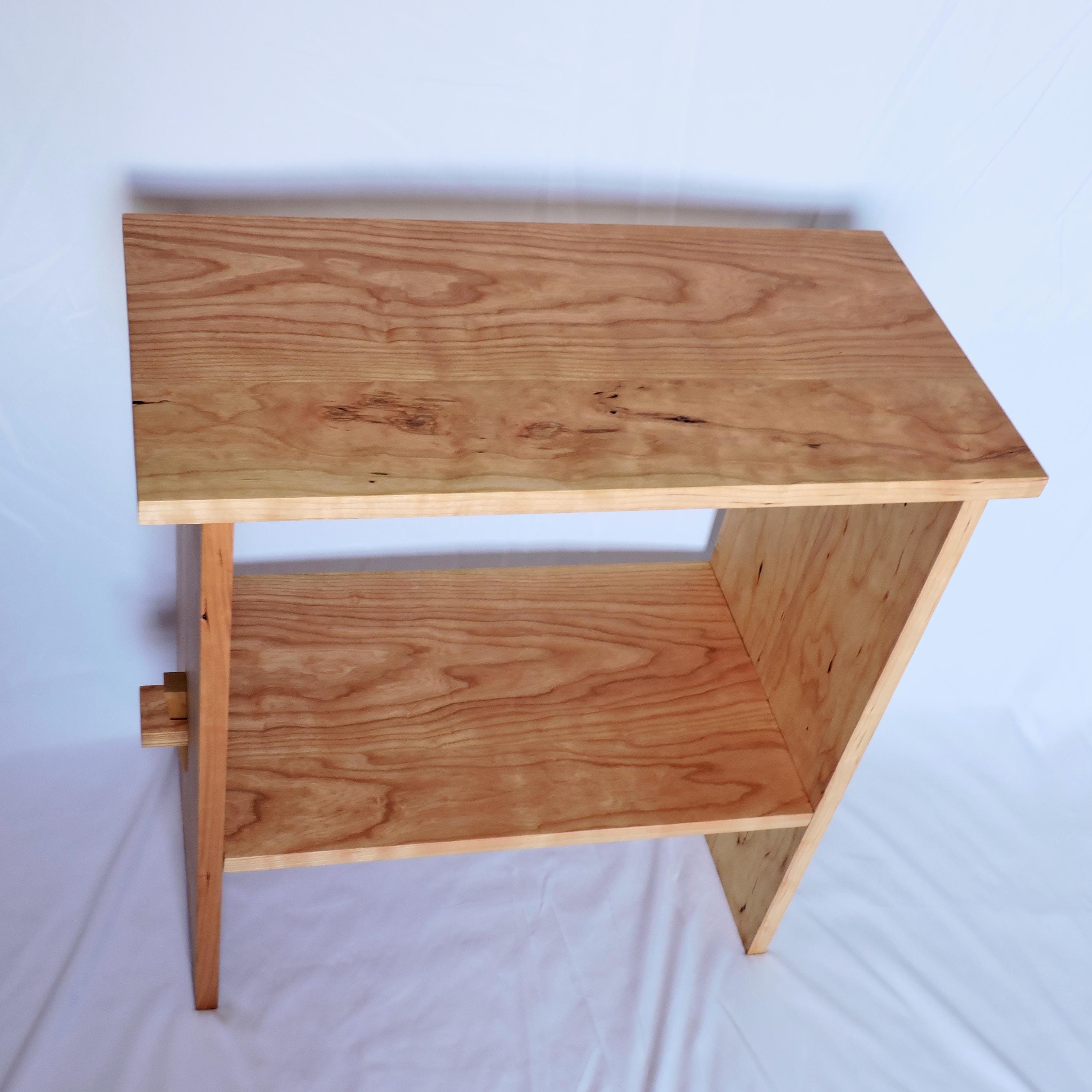 Solid Wood Japanese Style End Table Accent Table, Handcrafted Furniture ...