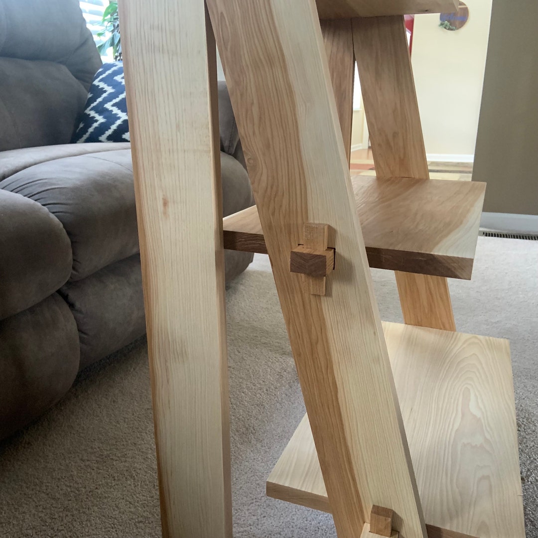 Japanese Ladder Bookshelf Solid Wood Handcrafted Without Nails - Etsy