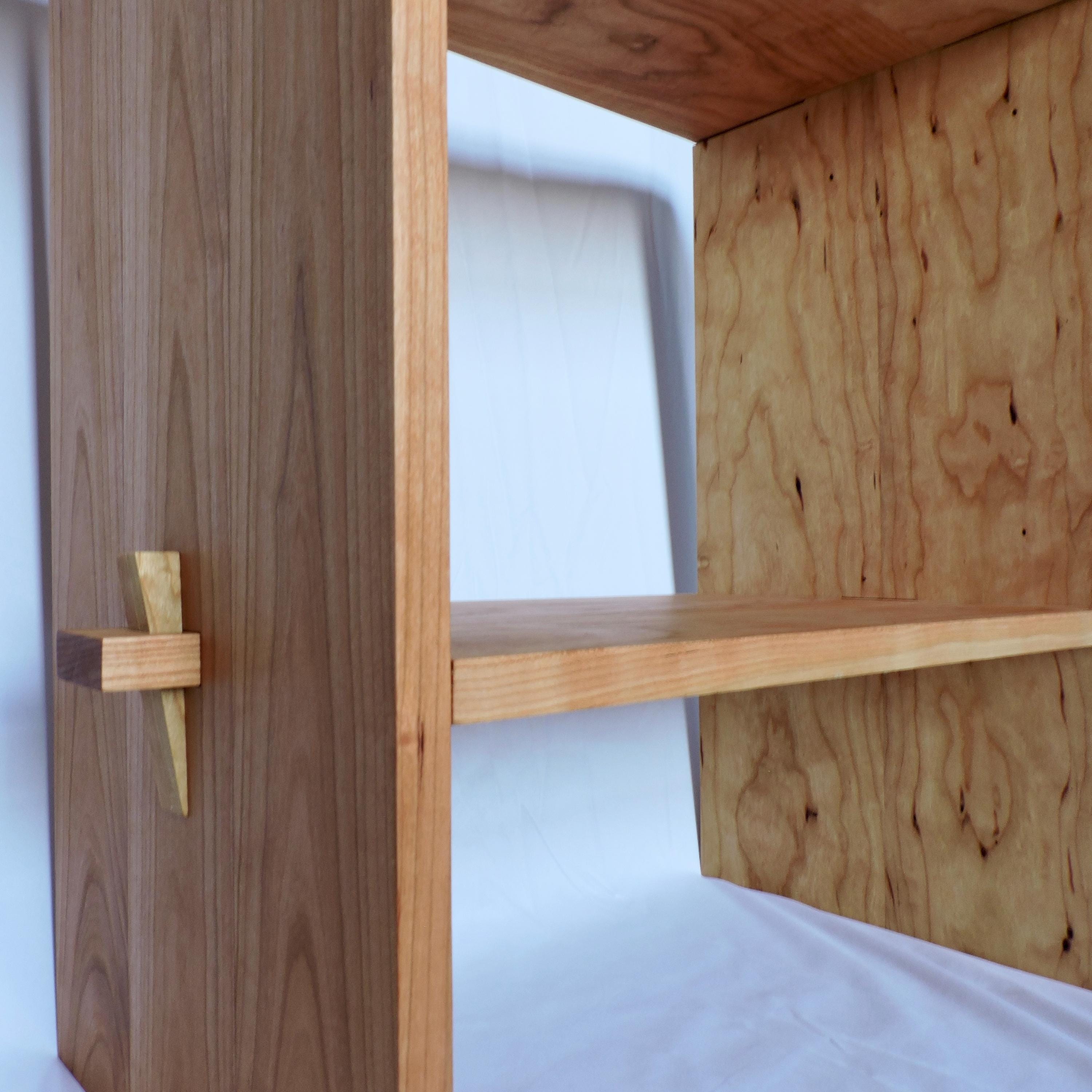 Solid Wood Japanese Style End Table Accent Table, Handcrafted Furniture ...