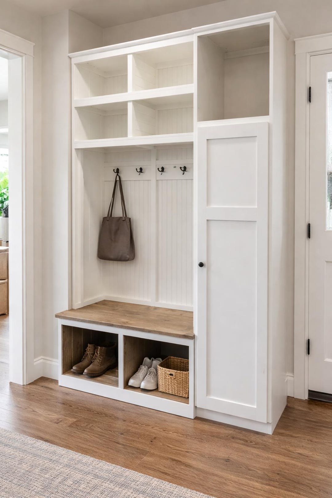 54" Hall Tree W Closet - Etsy