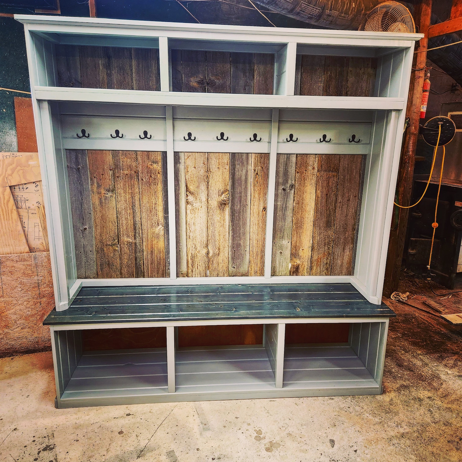 70" Mudroom Cabinet With Barn Wood - Etsy