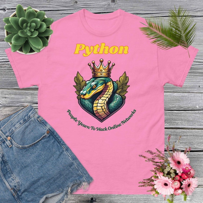 Python Acronym Joke Funny Python Tee T Hacker Engineer Developer Birthday It Geek T Shirt
