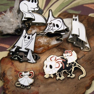 Enamel Pin - Ghost Possum Baby - Etsy