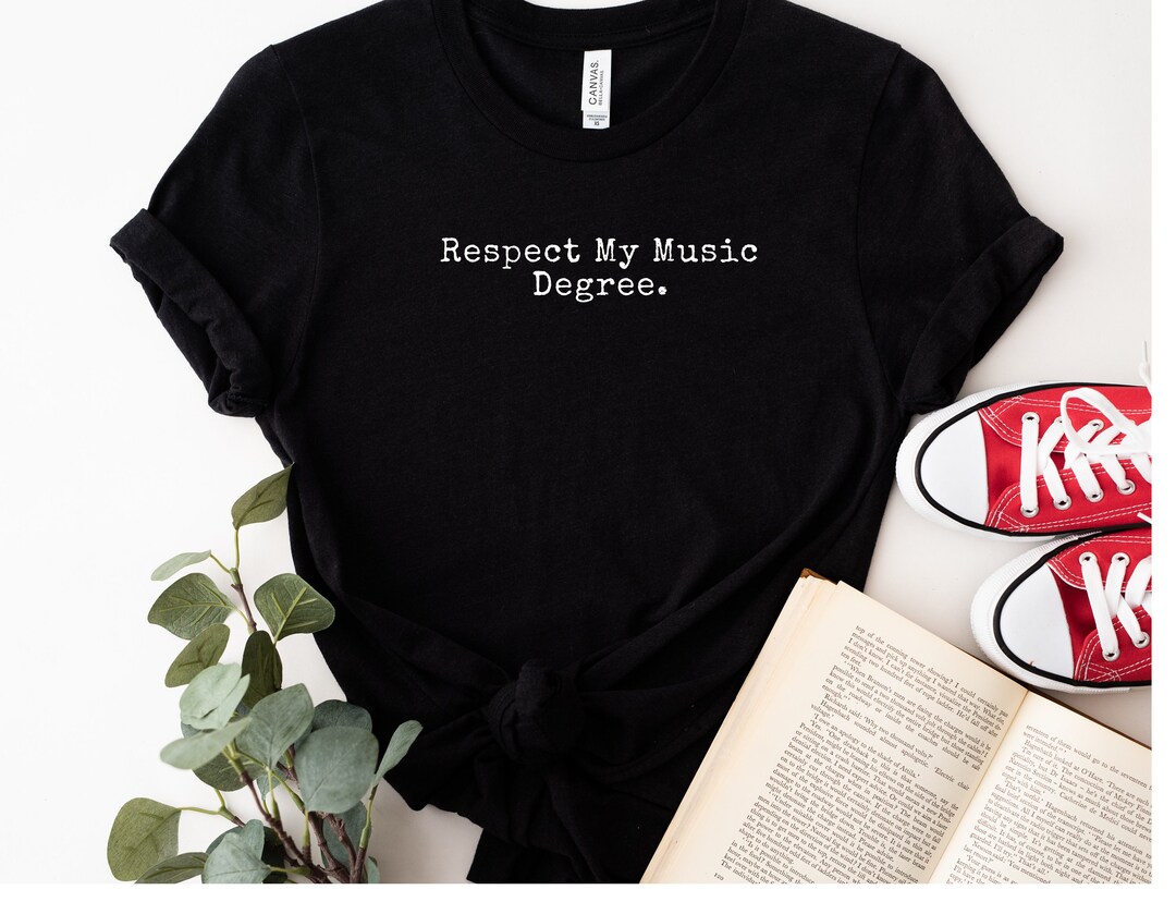 Respect My Music Degree, Short Sleeve Tee - Etsy