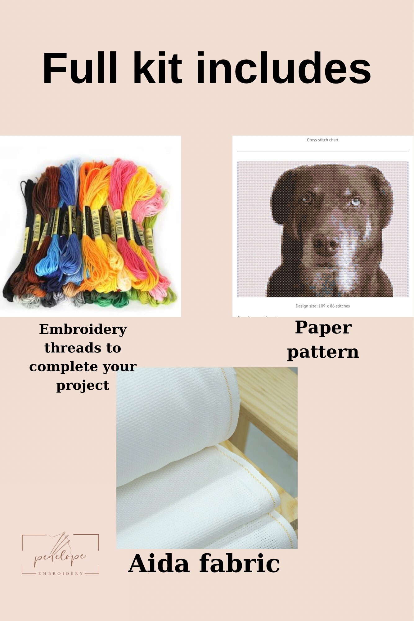 Custom Photo Cross Stitch Pattern Kit, Realistic Cross Stitch Kit ...