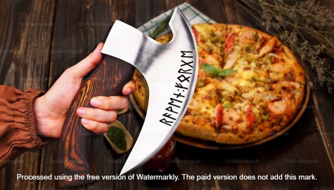 Hand Forged Viking Style Pizza Axe Gift for Him GROOMSMEN - Etsy