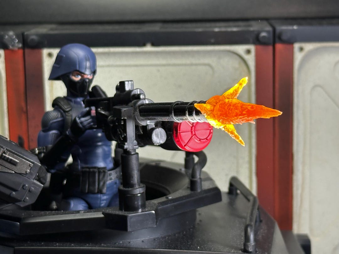 14) Gijoe Classified Hiss Tank Mini-gun Firing Effects - Resin Pair - Etsy