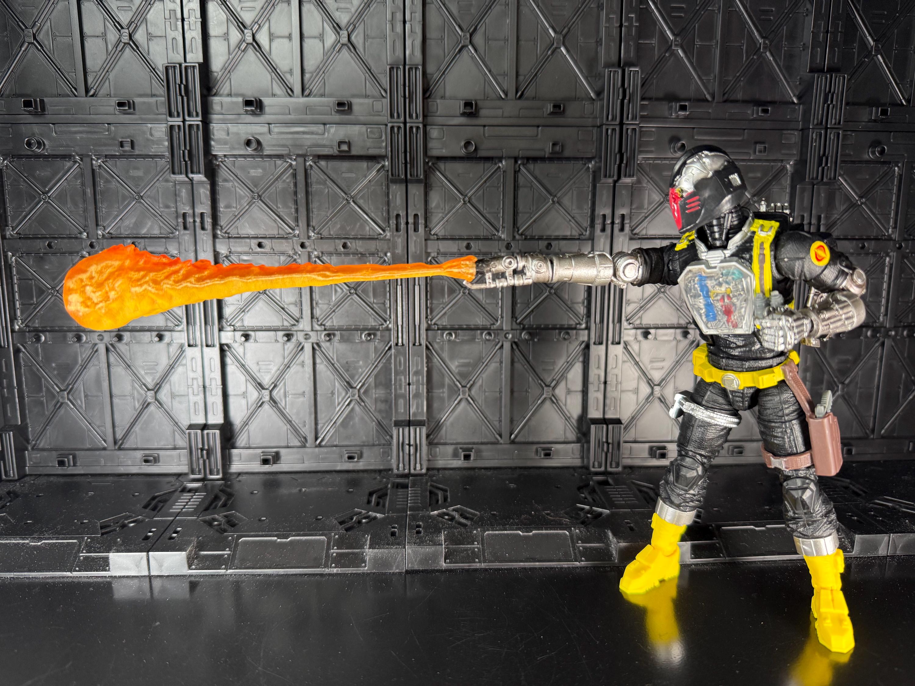 78) Gijoe Classified BIG Flame Thrower Blast Effect for BAT Battle ...