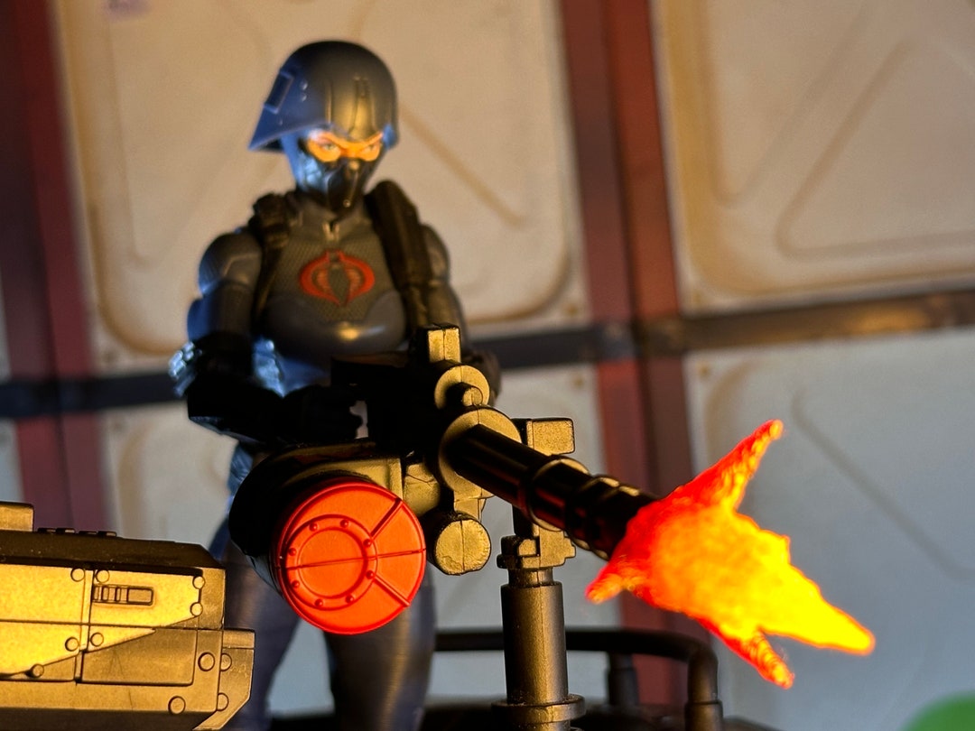 Gijoe Classified Hiss Tank Mini-gun Firing Effects, Pair of Effects for ...