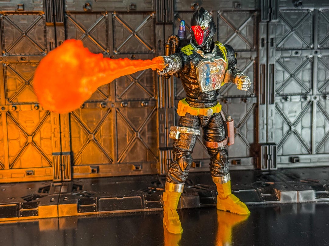 78) Gijoe Classified BIG Flame Thrower Blast Effect for BAT Battle ...