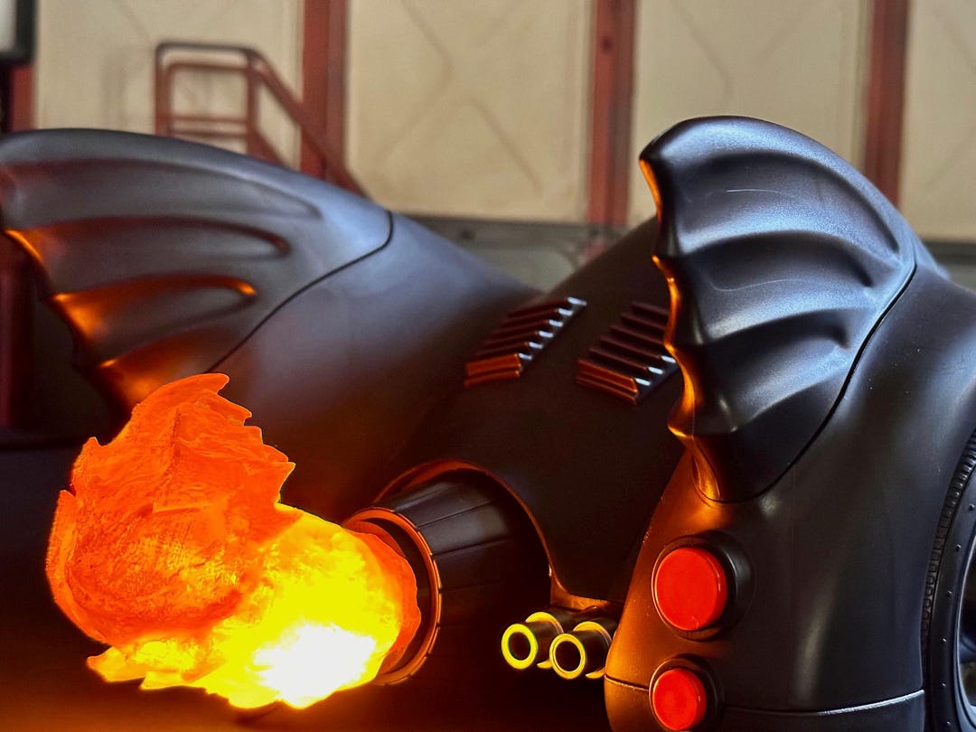 36) LED USB Powered Flame Effect for the 89' Bat Vehicle From Mcfarlane ...
