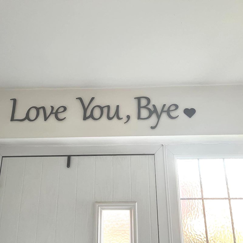 Love You, Bye Sign - Etsy
