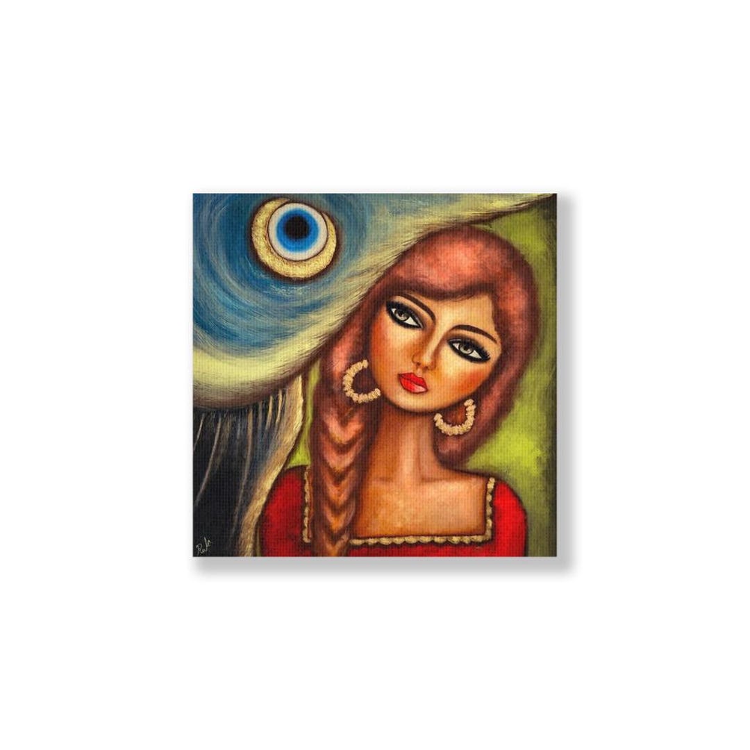 Iraqi Woman Art Print, Canvas, Arab Women Art, Culture Art, Traditional ...