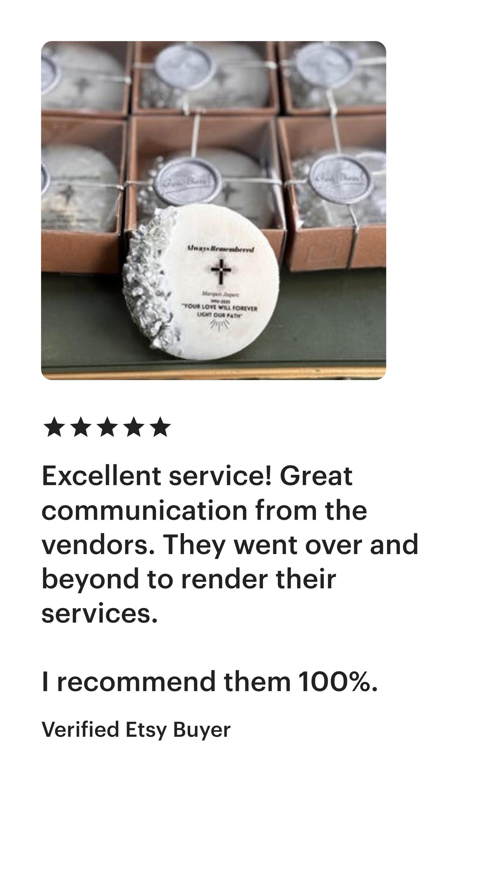 Bulk Personalized Funeral Favors Magnet With Tag, Grave Ornaments ...