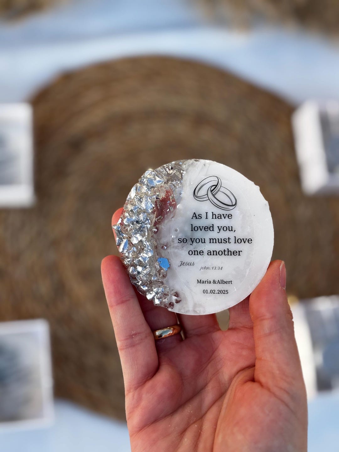 Personalized Wedding Favor Gift, Custom Christian Wedding Souvenir ...