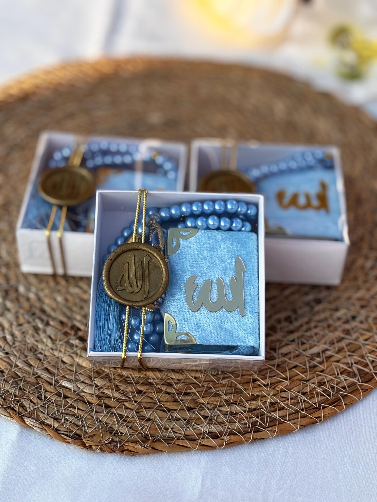 Personalized Mini Quran & Tasbeeh Set | Aqiqah, Ameen, Baby Shower ...