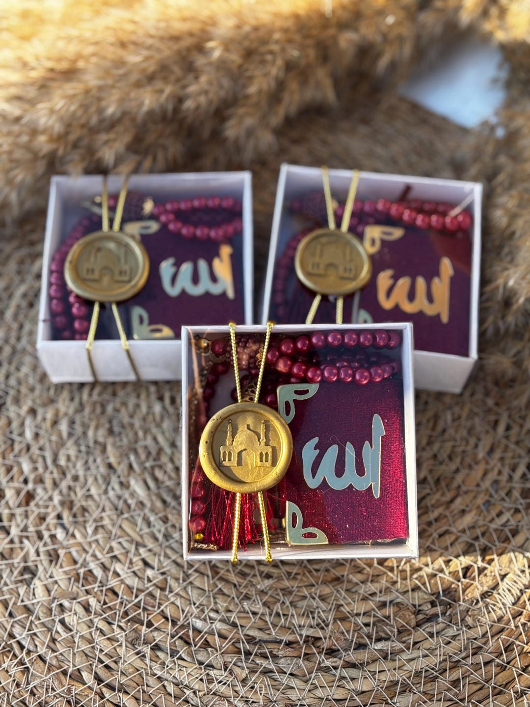 Ramadan Gift Set With Mini Velvet Quran - Tasbeeh, Personalized Islamic ...