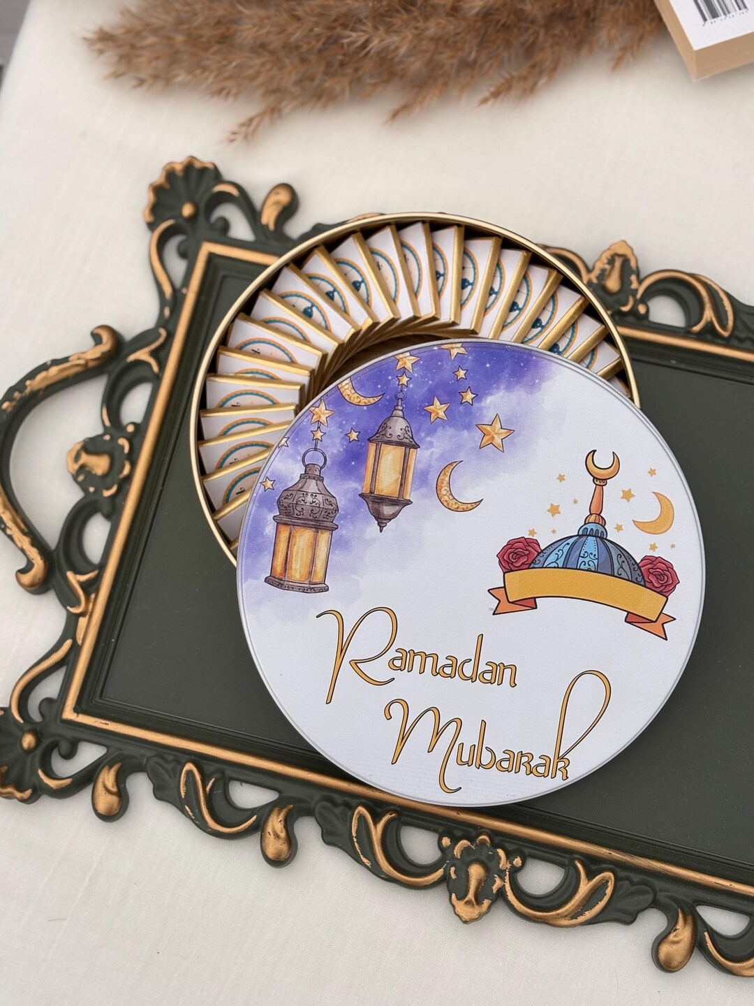 Custom Ramadan Chocolate Gift Box, Islamic Chocolate Set, Premium ...