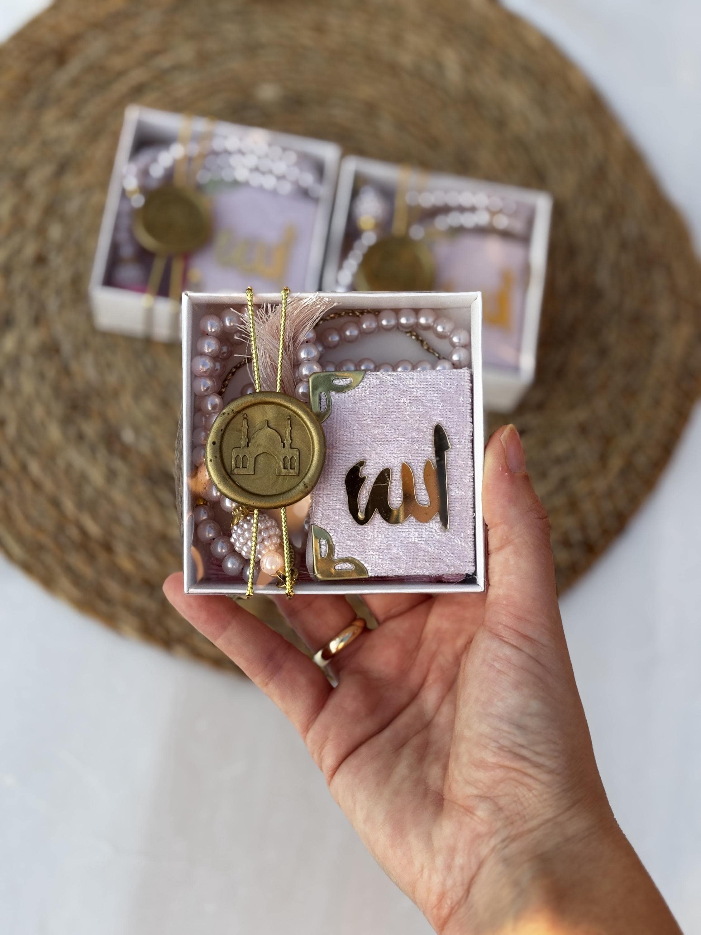 Personalized Mini Quran & Tasbeeh Set | Aqiqah, Ameen, Baby Shower ...