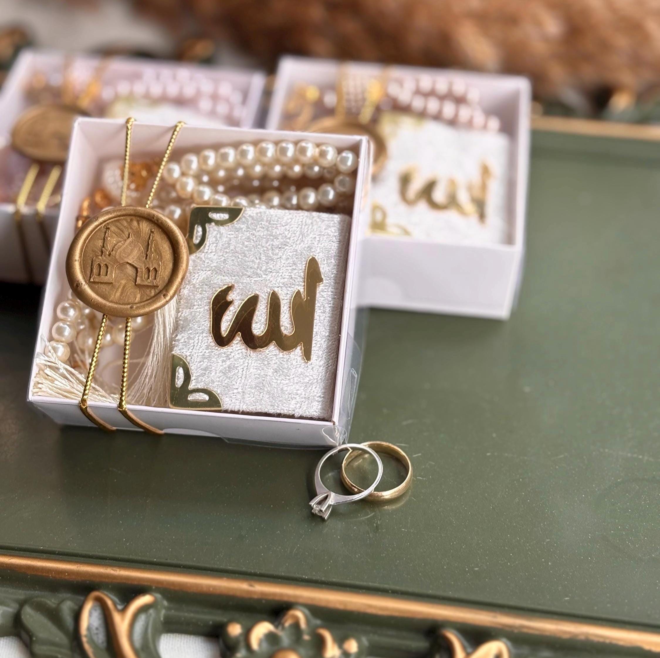 Personalized Mini Quran & Tasbeeh Set | Aqiqah, Ameen, Baby Shower ...