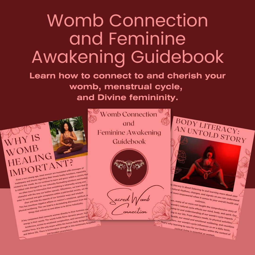 Womb Connection Guidebook | Feminine Awakening, Healing (digital ...