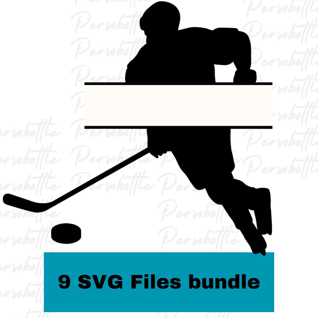 Hockey SVG File, BUNDLE, Lightburn, Hockey Player, Hockey Player Name ...