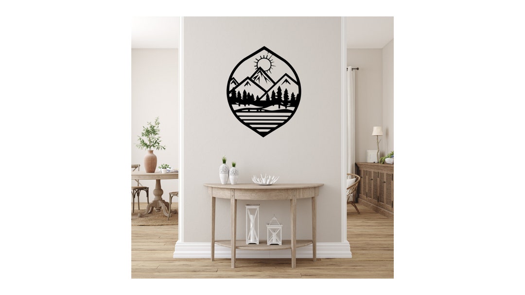 Mountain SVG File, Landscape Svg, Digital Download, Lightburn, SVG File ...