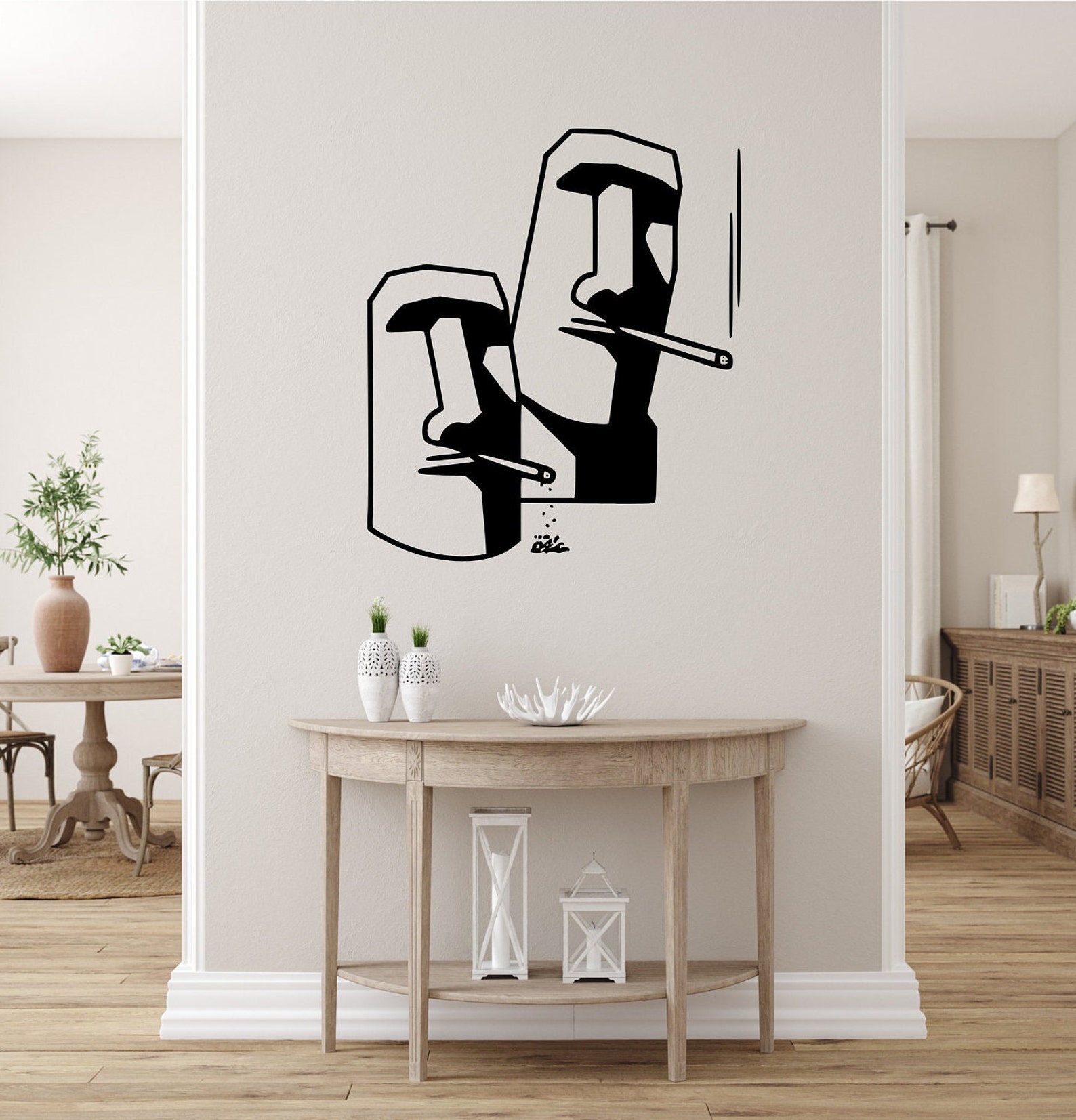 Digital Download, Moaï Statue SVG Files for Laser Cutting, Wall Art ...