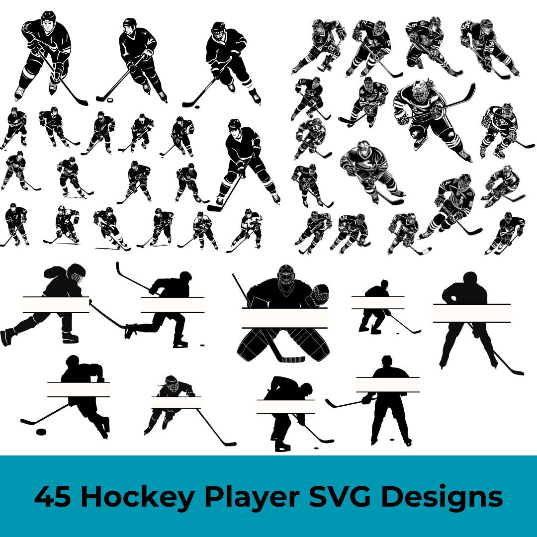 Hockey SVG File, Lightburn, Hockey Player, Hockey Player Name, Laser ...