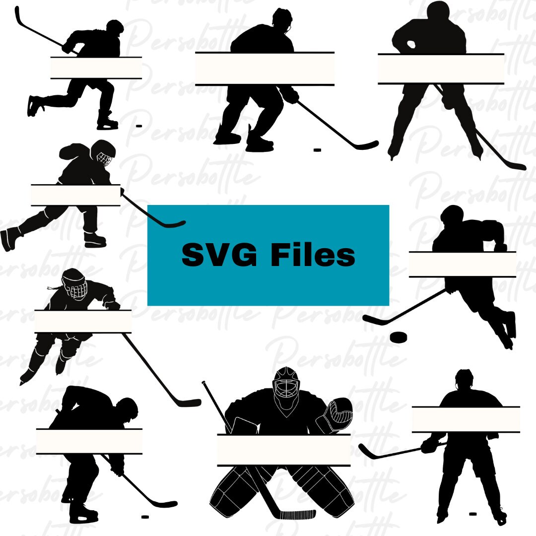 Hockey SVG File, BUNDLE, Lightburn, Hockey Player, Hockey Player Name ...