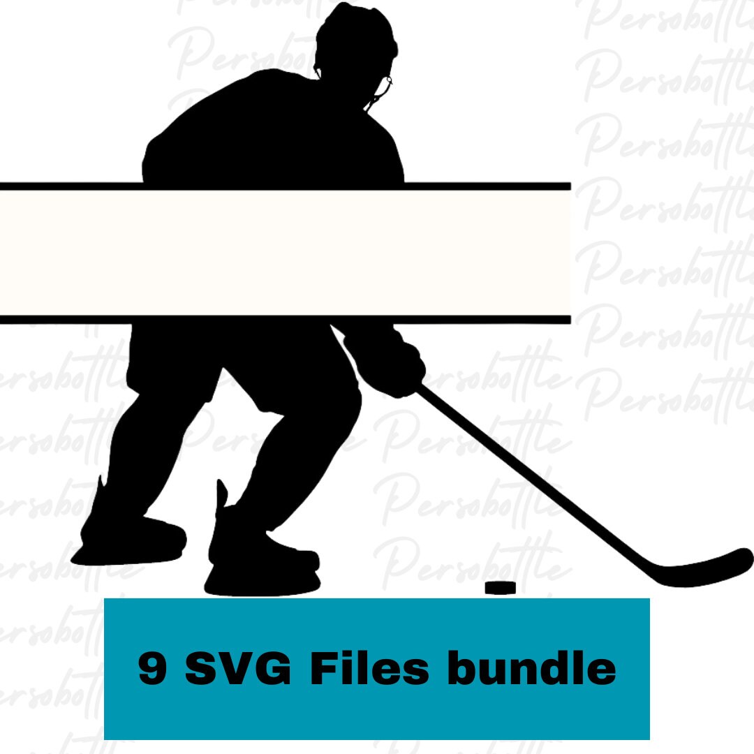 Hockey SVG File, BUNDLE, Lightburn, Hockey Player, Hockey Player Name ...