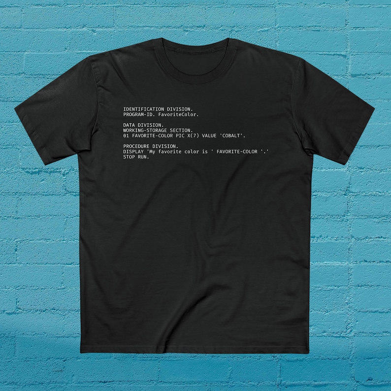 COBOL Shirt Software Developer Humor Tee Unisex Coding Geek - Etsy