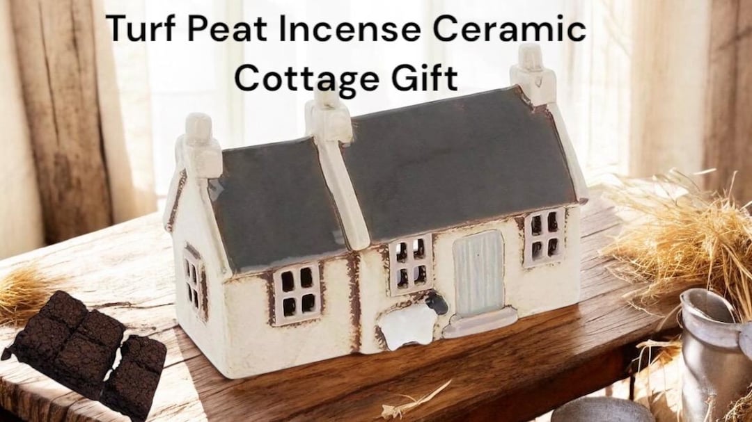 Irish Turf Ceramic Incense Cottage Burner - Etsy