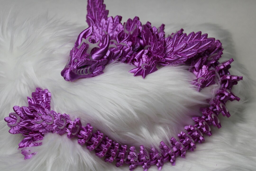 Lunar Dragon Glow in the Dark 3D Printed Cinderwing Dragon 24 Inches ...