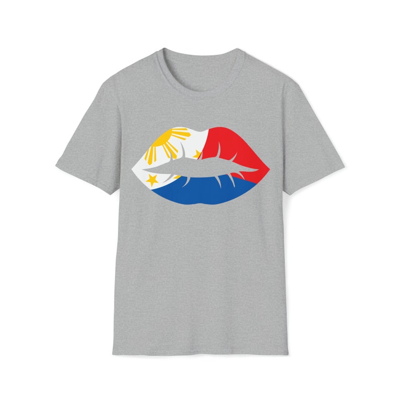 Filipino Flag Lips Tee Philippine Flag Pride T-shirt - Etsy