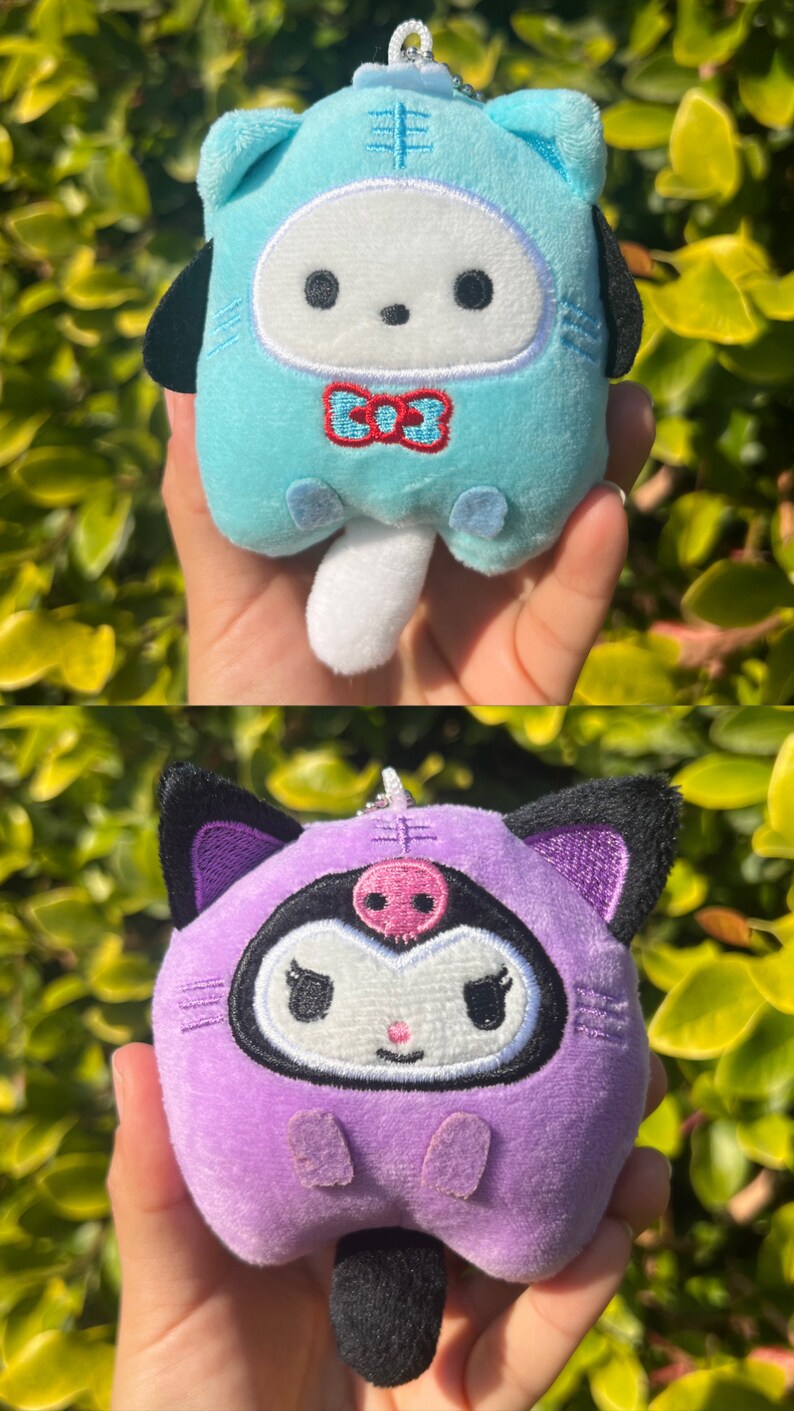 Sanrio Kitty Cat Keychain Kawaii Plushie - Etsy