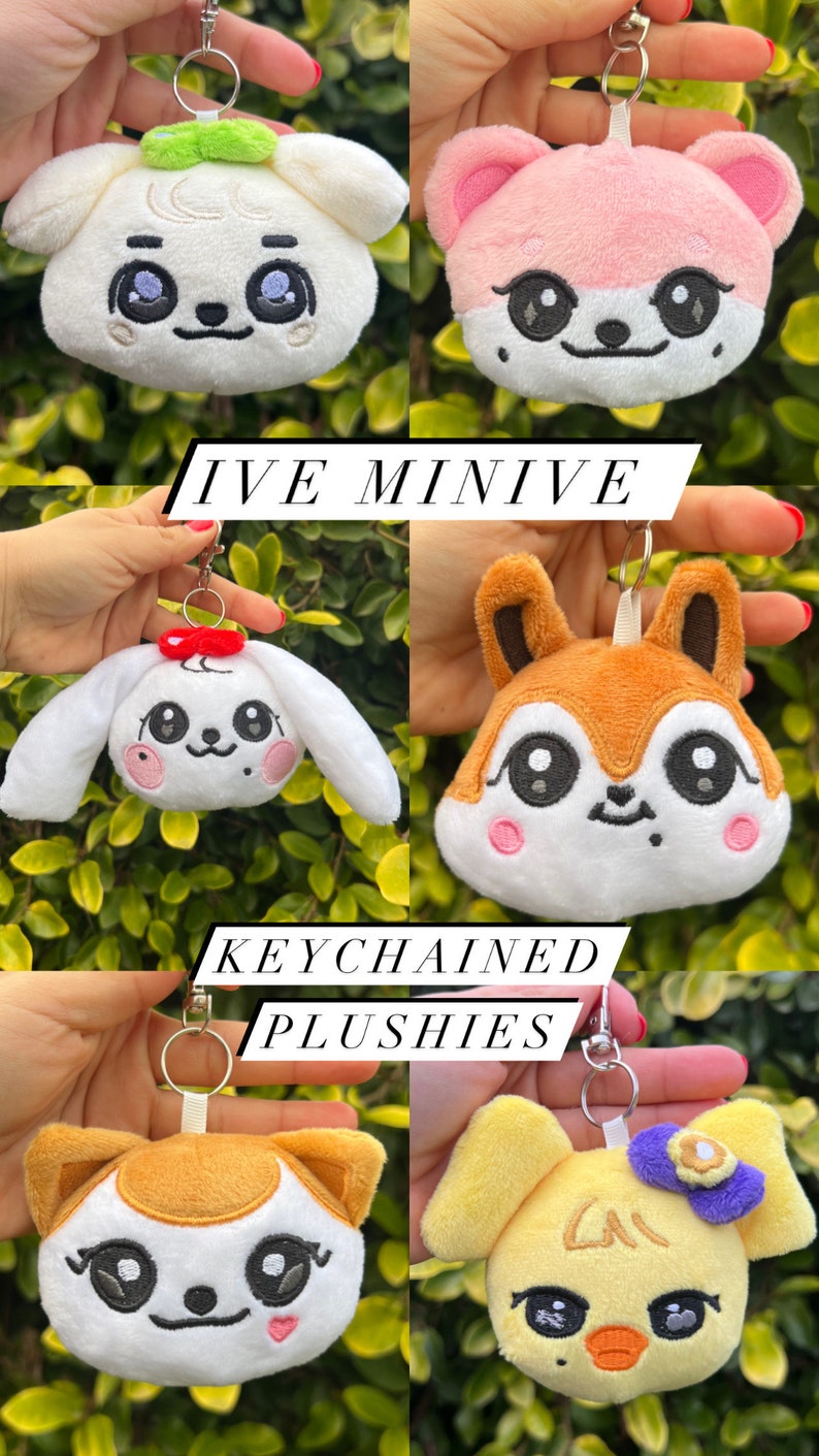 IVE Minive Character K-pop Keychained Plushie - Etsy