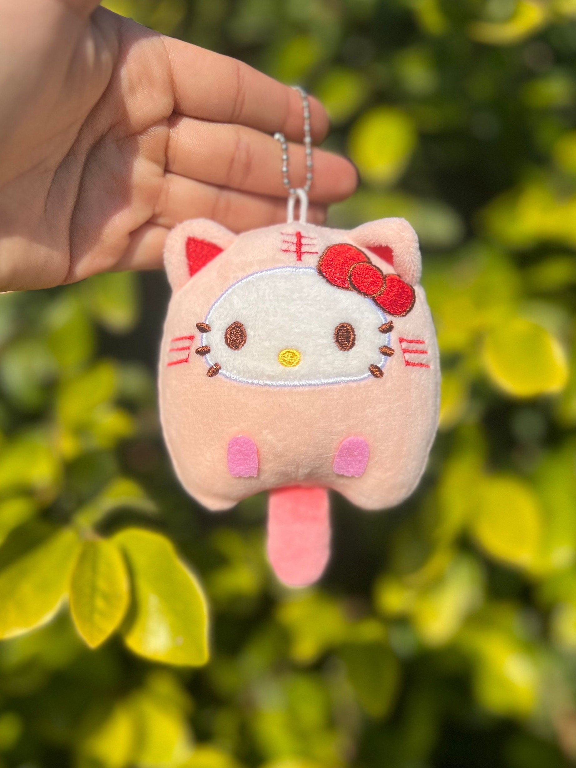 Sanrio Kitty Cat Keychain Kawaii Plushie - Etsy