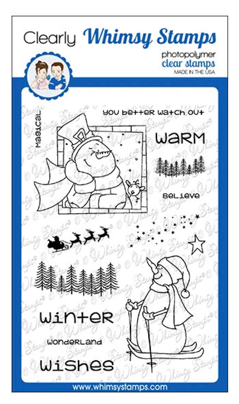 Stamp Set - Magical Winter, Whimsy Stamps, Stamp Set - Etsy
