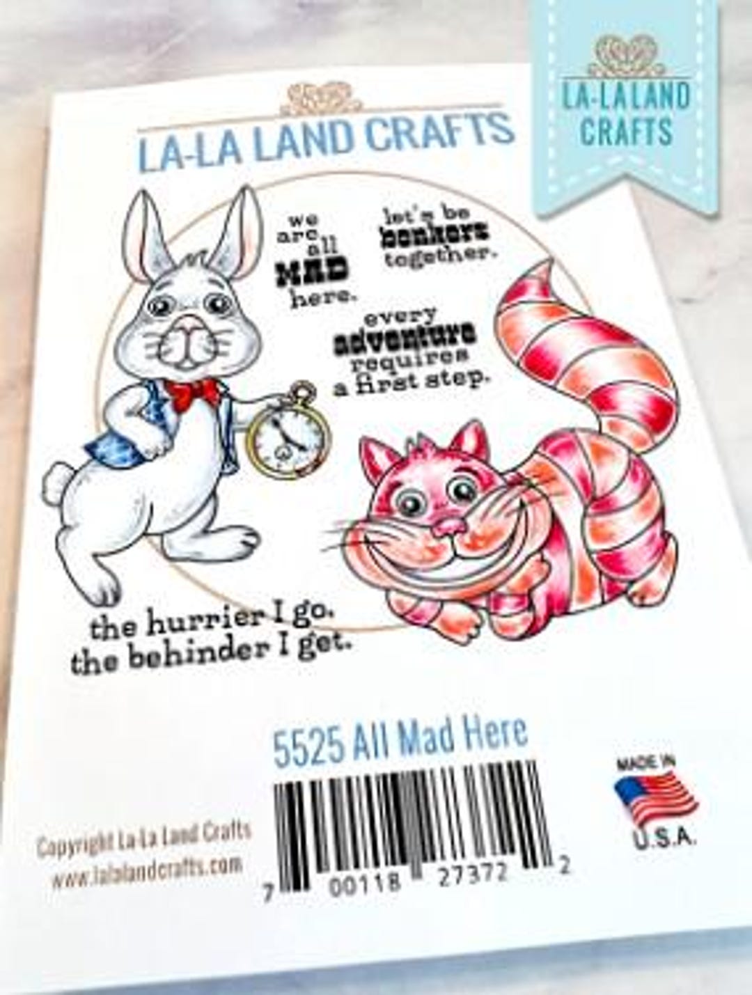 Stamp Set - All Mad Here, La-la Land Stamps, Stamp Set - Etsy