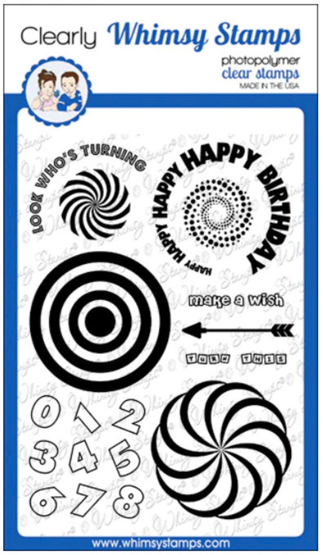 Stamp Set and Matching Die - Magic Wheel, Magic Wheel Flowers, Whimsy ...