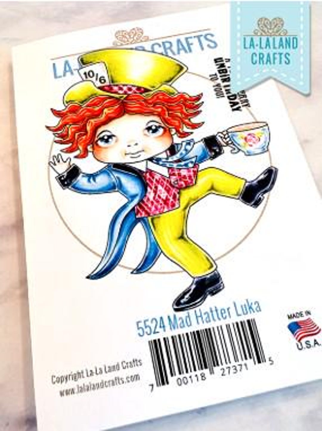 Stamp Set - Mad Hatter Luka, La-la Land Stamps, Stamp Set - Etsy