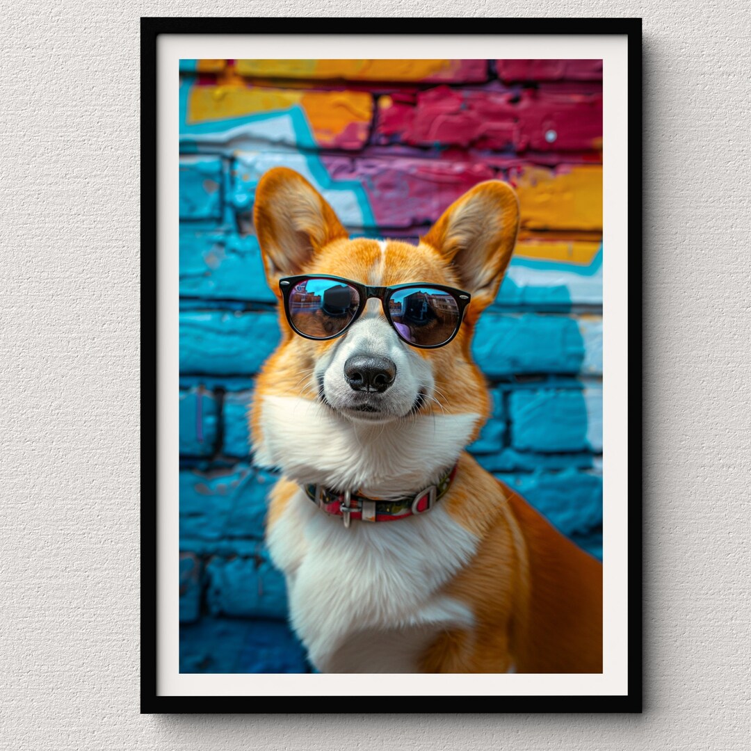 Corgi Puppy Wall Art | Chilling | Wall Art for the Animal Lover ...