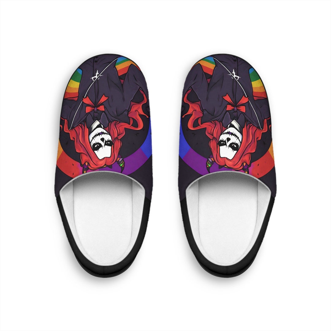 Rainbow Demon Women's Slippers - Etsy