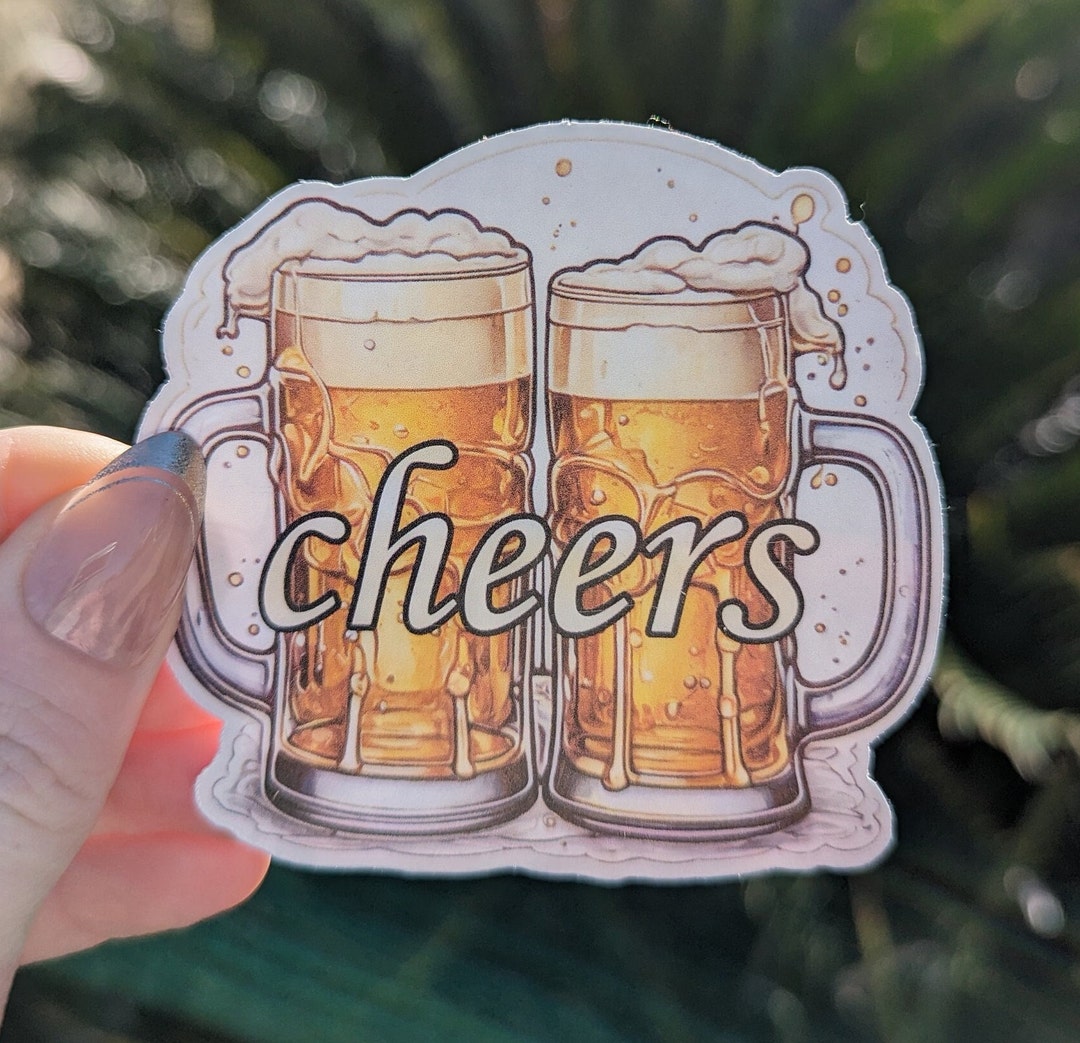 Beer Steins "cheers" Sticker - Etsy