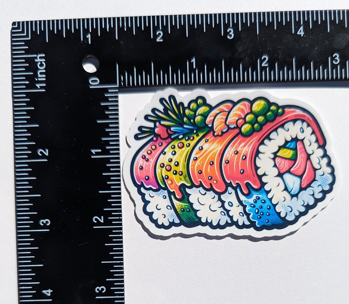 Sushi Roll Sticker - Etsy