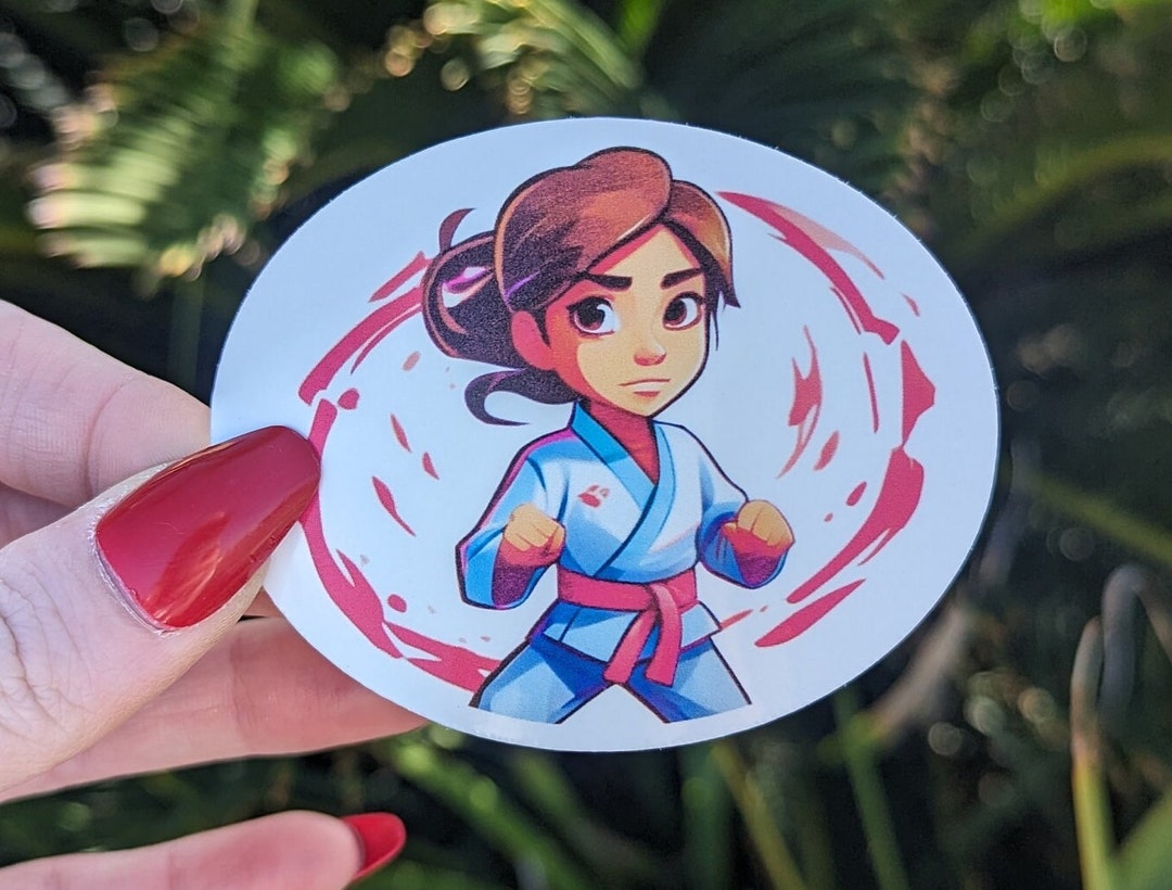 Tae Kwon Do Girl Sticker - Etsy