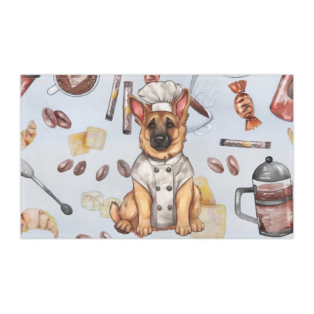 Kitchen Towel - German Shepherd Chef - Etsy