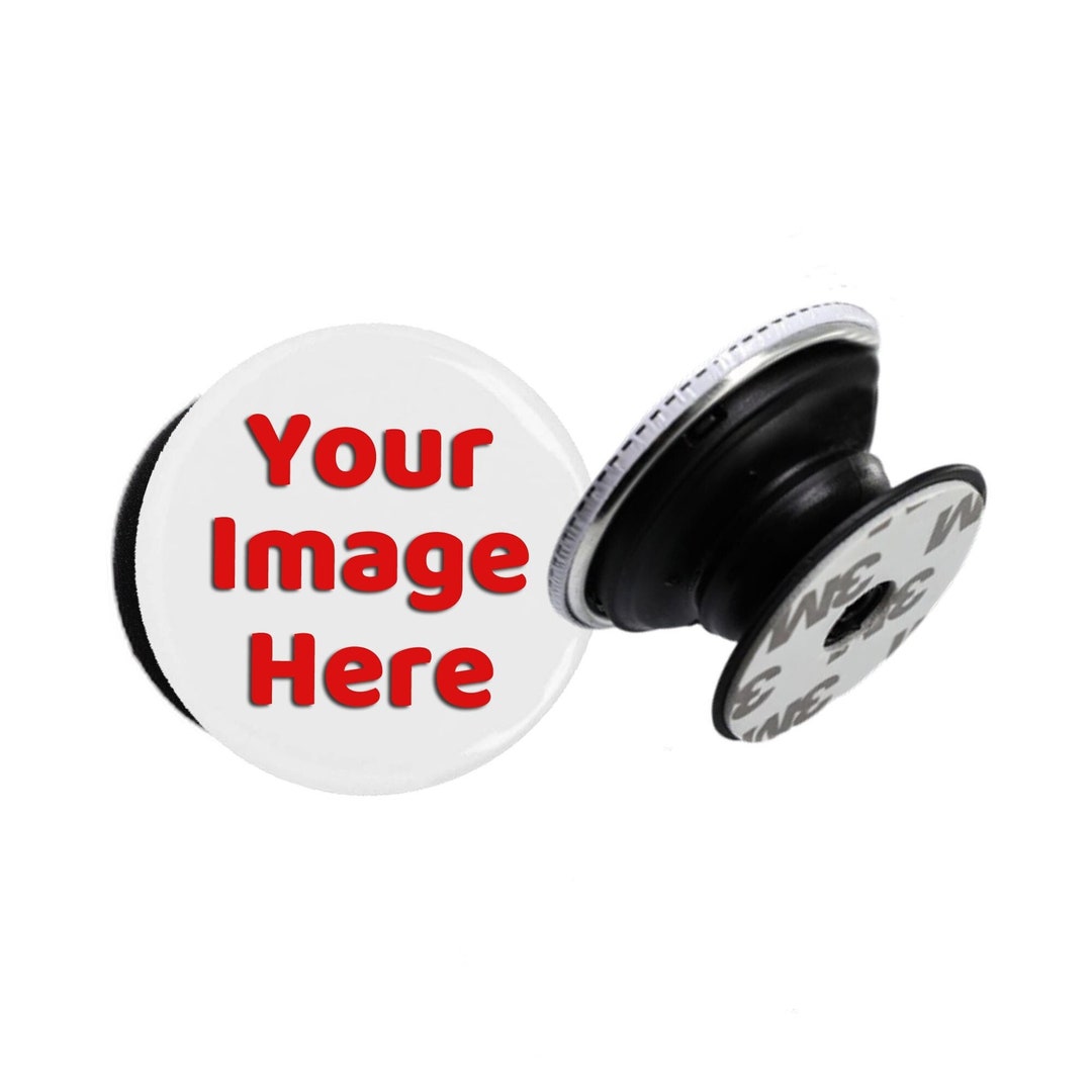 Personalized Phone Grip • Black Custom Phone Grip • Personalized Gift ...