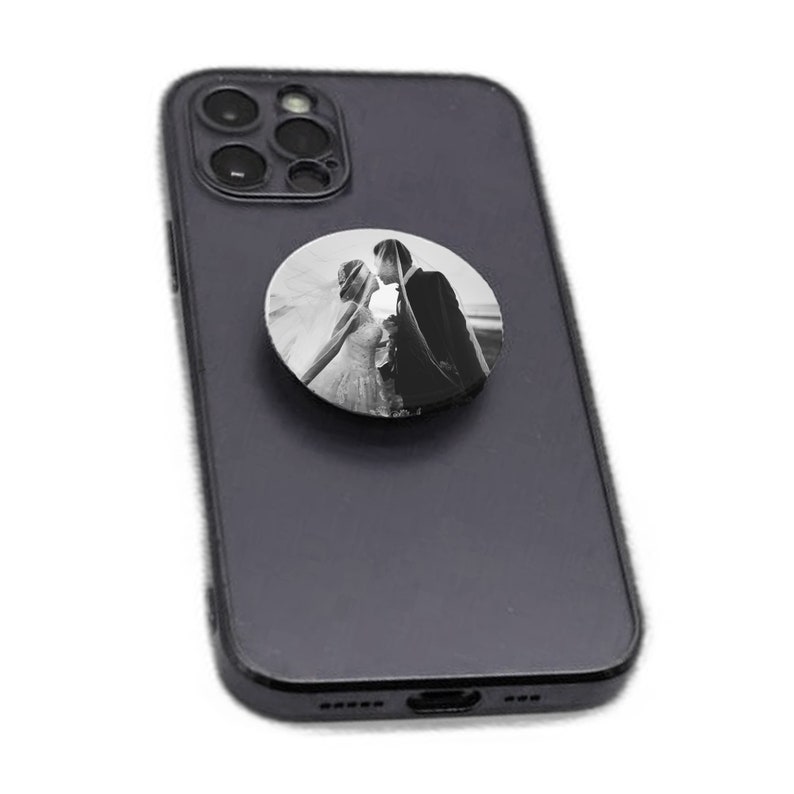 Personalized Phone Grip • Black Custom Phone Grip • Personalized Gift ...